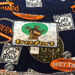 Treefort | Shirts | Treefort Logo Patterned Hawaiian Shirt | Poshmark